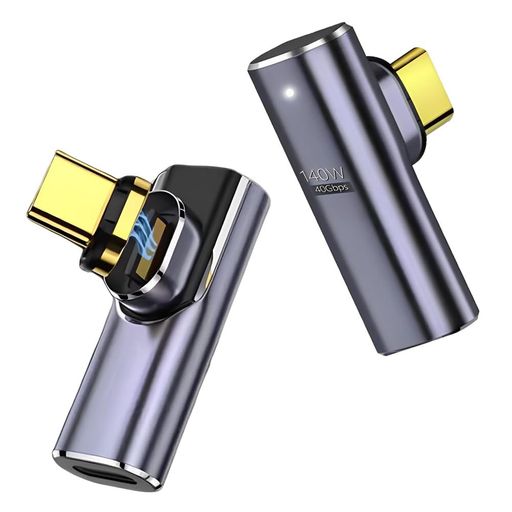 【140W PD急速充電】USB C磁気アダプターは最大140Wの電力供給を実現し、デバイスを急速充電します。 5V/3Aから28V/5Aまで幅広い適応をサポートし、効率的な充電の楽しさを体験できます。さらに、急速充電機能により貴重な時間を...