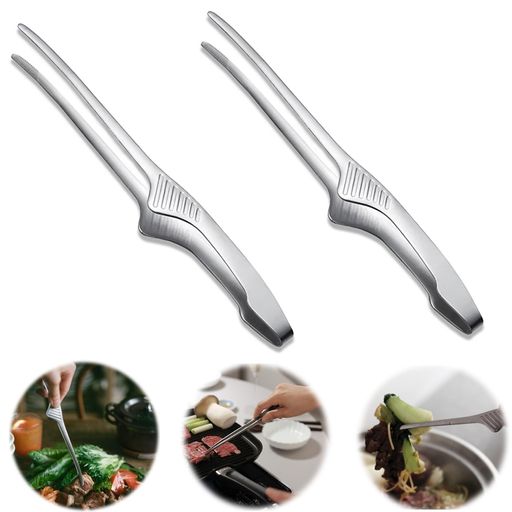【製品パッケージ】商品サイズ:約24.3cm*1.5cm、数量:2PCS、色:シルバー(※モニタ-や環境によリ実際の色、質感等が多少異なる場合がごさいます。) 【高品質の素材】ステンレス製で、良好な防錆と耐熱性を持ち、堅牢、安全、耐久性があ...