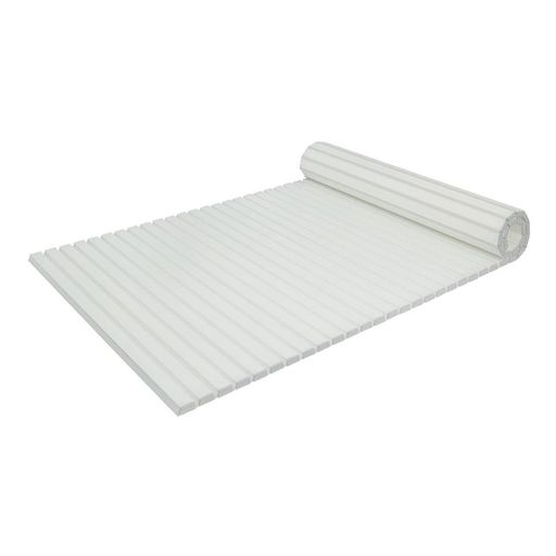 製品サイズ/(約)幅70cmx長さ122cmx厚み1.2cm 耐熱温度/100度 材質/本体(硬質)・軟質(つなぎ目)・キャップ:ポリスチレン樹脂 原産国/日本 湿気のこもる浴室に最適なAg+銀イオン抗菌加工を施しており、菌の繁殖をおさえて...