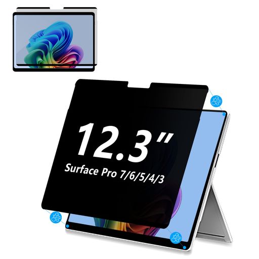 【互換性】SurfacePro7/6/5/4/312.3インチ専用に設計され、SurfacePenとのシームレスな整合性と互換性を確保するための精確な寸法 【泡なし簡単取り付け】マグネティックナノ技術により、取り付けが簡単になります。Sur...