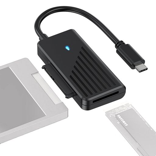 【2-IN-1SSD外付けケース】この外付けエンクロージャはデュアルM.2/SATAインターフェースを搭載しており、2台のハードドライブへの同時読み書きが可能で、両方のドライブがデュアルドライブレターとして表示されます。これにより、データ移...