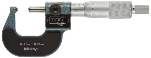測定範囲:0~25mm 最小表示量:0.01mm φD:φ10