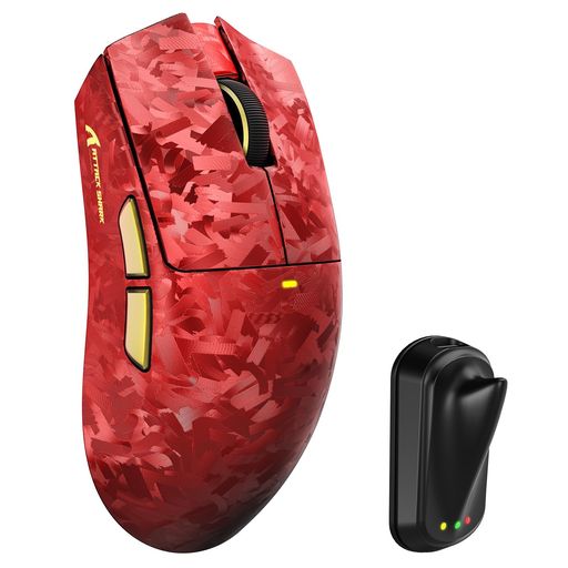 【Nordic最新世代制御チップx0.163ms超低遅延レスポンス】Nordic54L15メインコントローラーを搭載し、通信安定性・省電力効率を大幅に向上。クリック入力遅延はわずか0.163msまで最適化され、瞬間的な撃ち合いやピーク撃ちな...