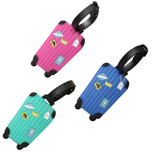 セット内容:3つの荷物タグがセットになっており、旅行に最適です。 素材:柔軟で耐久性のあるPVC素材を使用。曲げても変形しにくく、長持ちします。 特徴:カラフルなデザインで、荷物を一目で識別でき、空港で簡単に見つけられます。 情報保護:名前...