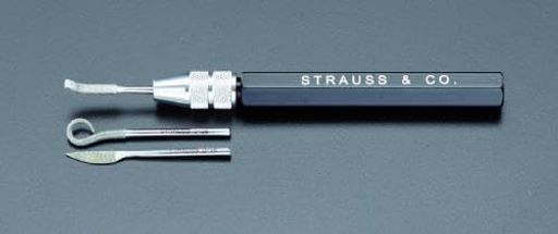<セット内容>:^平:3.3x1.5x15mm^丸:直径2.3x20mm^刀刃:3.8x1.2x17mm^グリップ:120mm^全長:55mm^軸径:3.2mm^粒度:#140