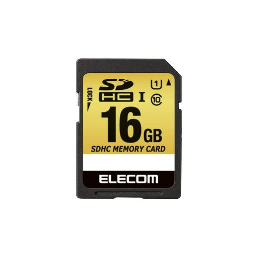 スピードクラス:Class10,UHS-I インターフェイス:SD メモリ容量:16GB 最低保証速度:10MB/s 動作環境:-25°C~85°C 外形寸法:幅24.0mmx高さ32.0mmx奥行2.1mm 重量:約2.0g 保証期間:1年