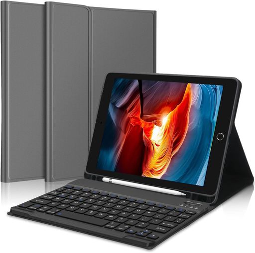 【対応機種】iPad 9.7(6世代/5世代)/iPad Air2/iPad Air/iPad Pro 9.7通用Bluetoothキーボード付きタブレットカバー登場。注文の際に、お手元機種の背面にあるモデル番号を対照し、ご確認をお願い致し...