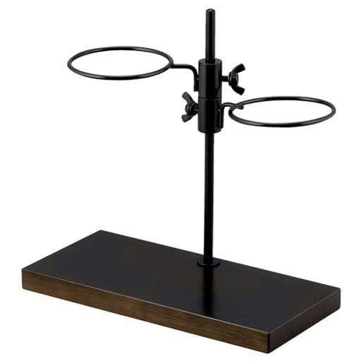 ドリップコーヒー。 サイズ(約):幅24.5x奥行11.5x高さ24cm・ドリッパー置台内寸/直径8cm、本体重量(約):630g 素材・材質:スチール(カチオン電着塗装)、ラバーウッド(ウレタン樹脂塗装) 生産国:日本 対応サイズ:高さ約...