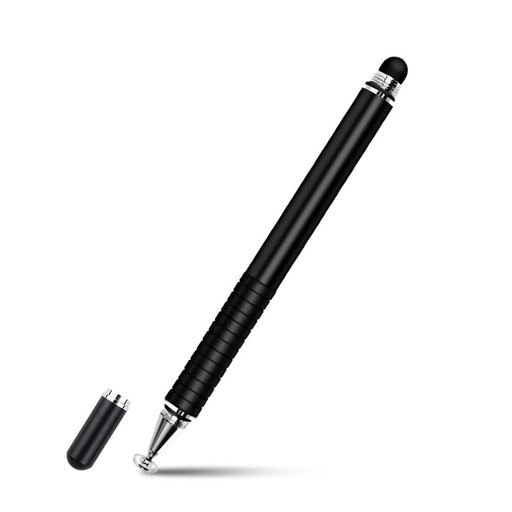 【製品仕様】サイズ:長さ14.7cmx直径9mm重さ:17g素材:金属ブラック1個 【優れたデザイン】ペン本体は高品質の金属製です。、耐久性がもちろん、ディスクタイプ側にはしっかり握れるラバーグリップが付いています。 【極便利なご利用】極細...