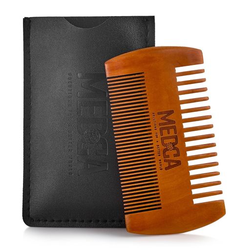 WOODEN BEARD COMB CRAFTED FOR REAL BEARD LOVERS: Enjoy soft, silky beard and head hair without the annoying knots. Enoug...