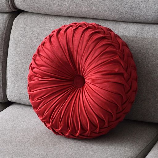 【サイズ】しっかり厚み(約12cm)がある円形タイプのクッションは、座布団としての機能もバッチリ8分音符厚いざぶとんはヘタレにくい中身だから、フローリング(床)の上でも使えます。 【おしゃれクッション】柔らかい手触り、キュートな外観は、かわ...