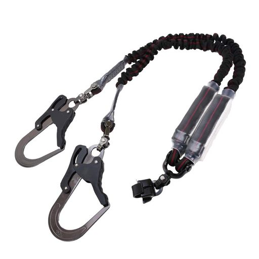 色:黒/緋ライン 長さ(mm):1100~1700 フック口開き(mm)構造物側:65 フック口開き(mm)人体側:8 最大使用可能質量(kg):100
