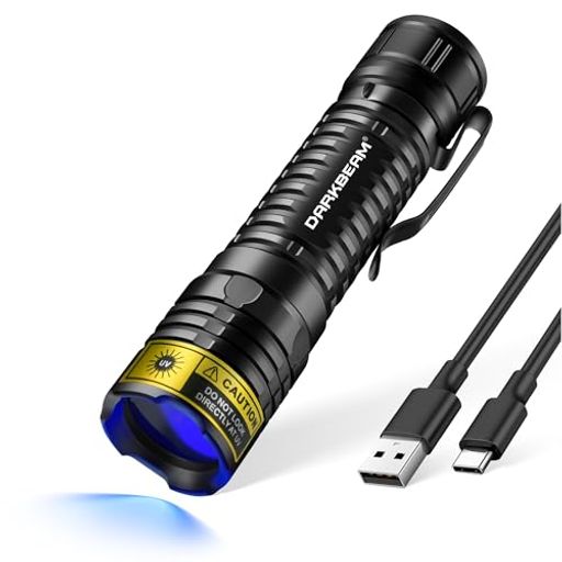 【アップグレードされたより明るいUV懐中電灯】:アップグレードされたUV 365nm LEDビーズを搭載し、より強力なブラックライトにより、日中でも岩の探索がより簡単になります。 10Wの高出力と1300mWの放射強度を備えています(事故を...