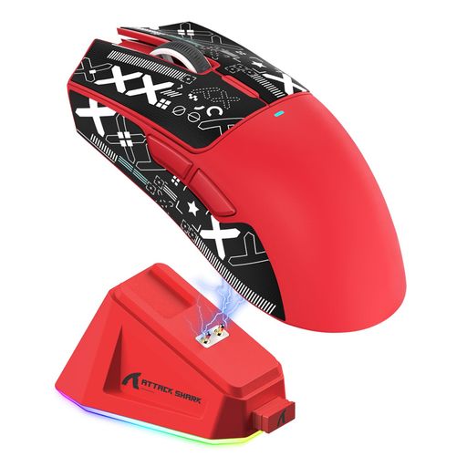 【3モード接続マウス】ATTACK SHARK X11ワイヤレスゲーミングマウスは、2.4G、USB-C有線、Bluetoothの3つの接続モードをサポートしており、さまざまなシーンやデバイスのニーズを満たすことができます。自宅でもオフィス...