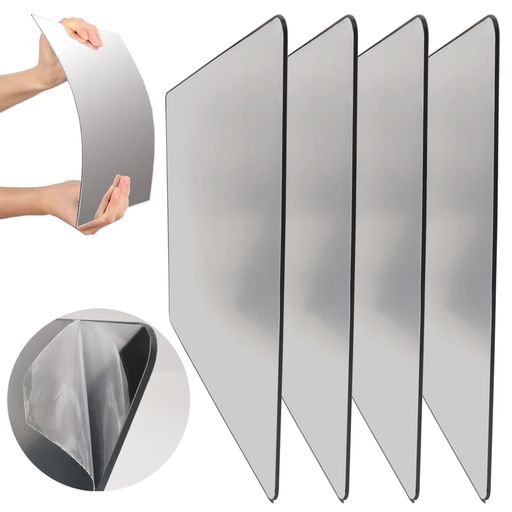 雪だるまマーク素材:この粘着ミラーはアクリル素材で作られており、表面が滑らかで透明度が高いです。平らで滑らかな壁に適しています。表面のフィルムを剥がして使用できます。シンプルで便利です。 雪だるまマーク寸法:フレームレスアクリルミラー4枚セ...