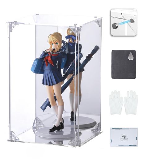 【UVから守る】フィギュアの日焼けによる劣化を防ぐUVカット加工を施している。UVカット率99.3%以上(※ISO9050準拠)、紫外線からのダメージをしっかりガードできる!● 壊れにくい、厳選した厚さ2.8mmの高透明アクリル素材を使用、...