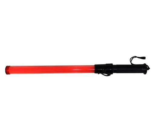LED誘導ライト 全長52cm 点灯-連続点灯-消灯 直径3cm LED光源 ストラップ&amp;クリップ付き 単2乾電池 x2本使用(電池は付属しません) 軽量タイプ約11g(電池含まず ワンボタンで点灯と点滅の両方できます グリップとス...
