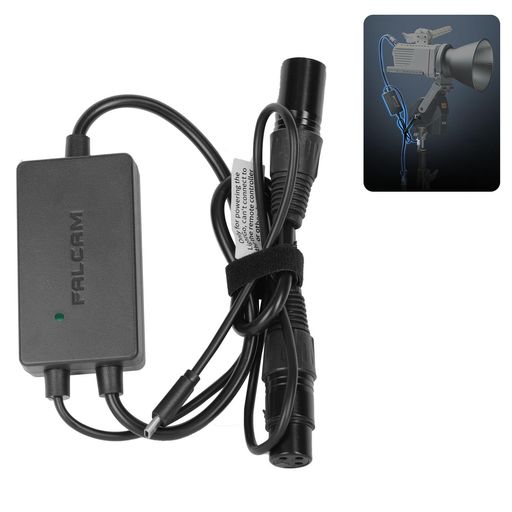 CANNON用600電源インターフェース照明に対応 Moveリモートヘッドがライトから直接電力を引き出せるようにするため、電源の追加アクセスが不要になります 電源モジュール製品重量は約0.127kgです。サイズ:約14*13*6cm。(ヘッ...