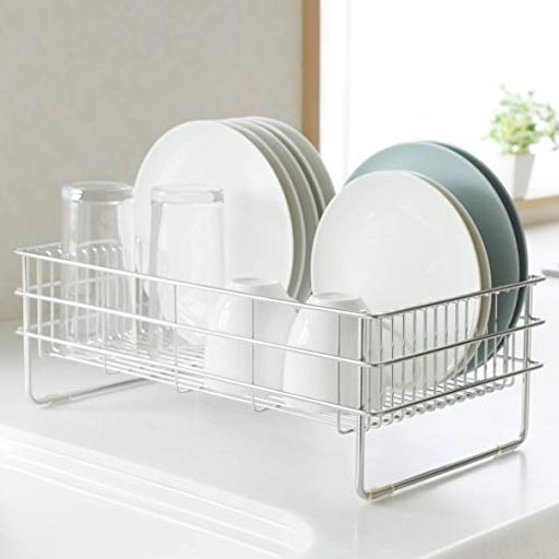 本体サイズ:幅22x奥行41.5x高さ14cm 重さ:0.99kg ワイヤー間隔:1cm(小さな食器も安定して置ける) 耐荷重10kg 付属品:脚ゴム