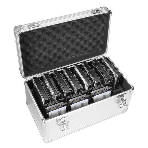 3.5インチ HDD ケースにスペアハードディスクを保管して整理します。このHDD収納ボックスをオフィスや棚に置いて、貴重な多種類の複数ハードディスクを収納可能なハードディスクケースです。 あなたのハードディスクを保管や整理に便利なアルミ製...
