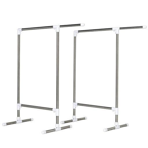 ベランダ用スリムタイプのふとんほし。狭いベランダでも布団&amp;洗濯物が干せる 奥行スリムで狭いベランダに最適。 布団が横から通し干しができてラクラク。 脚部スライド設計でコンパクトに収納できます。 (商品サイズ)使用時:幅約76~106...