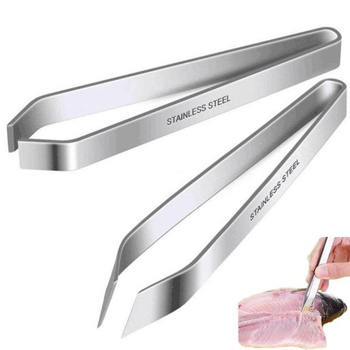 【製品紹介】全長12cmの手のひらサイズ!斜め口&amp;平口の2種ピンセット、キッチンの隙間にもすっきり収納。家庭からプロの調理場まで、場所を選ばずすぐ使える便利さ。 【高品質の素材】サビ・曲がりに強い食品用ステンレス製。水洗い/煮沸消毒...