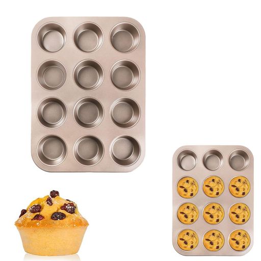 【マフィン型】この製菓道具は、一度に12個のマフィンを焼くことができる12個取り設計を採用しているため、効率的な調理を実現します。効率的な調理を実現し、時間と手間を大幅に節約。お菓子作りをもっと楽しく、もっと簡単にするためのマフィン型が登場...