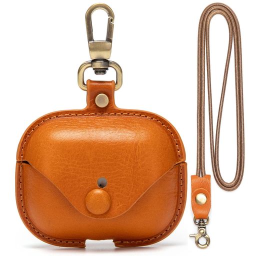 厳選された牛頭層革傷のないフルグレインレザーを使用。天然の風合いを保ちながら丈夫な仕上げ。 精密な互換性設計AirPodsPro/Pro2専用(2019/2022年モデル)。ワイヤレス充電を妨げません。 錆びにくい合金キーホルダー高耐久合金...