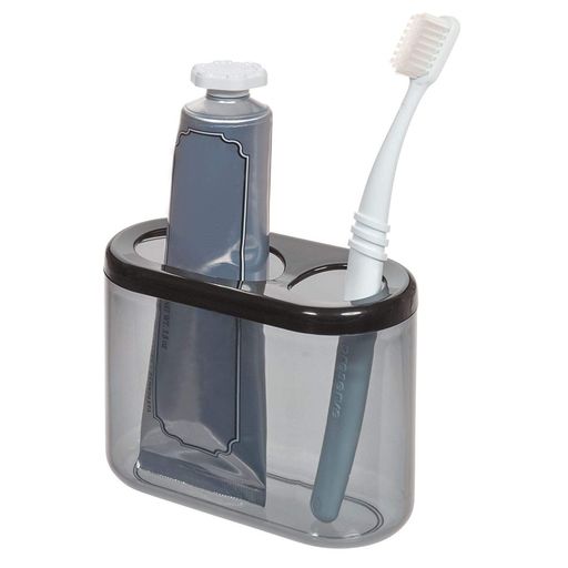 11.09x5.41x8.89cm 素材・材質:SAN樹脂、ポリプロピレン 生産国:中国 プラスチック製歯ブラシ立て歯磨き粉立て