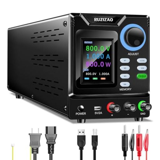 プログラマブル直流電源:この可変直流電源には RS-232/USB ポートが搭載されています。専用ソフトウェア(Windows 専用)をインストールすることで、コンピューターから直接制御が可能となります。電圧 / 電流の迅速かつ精密な調整、...