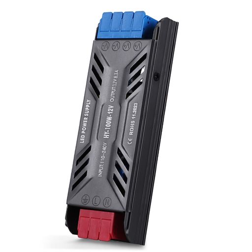 【仕様】入力電圧:100~240V、出力電圧:12V、出力電流:8.3A、最大出力:100W サイズ:14.1cm*5cm*2.3cm 、重さ:0.15kg 【超薄型・コンパクト】超薄型・コンパクトで、隠して設置しやすく、場所を取りません。...