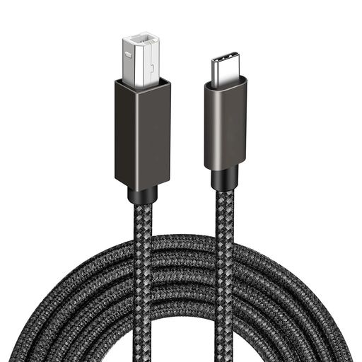 【USB C to USB 2.0 Type B ケーブル】USB(Cタイプ)端子を持つラップトップ、MacBook Pro 13などのタブレットとUSB2.0 B端子を持つスキャナー、プリンター、DJコントローラー、Midiキーボード、サ...