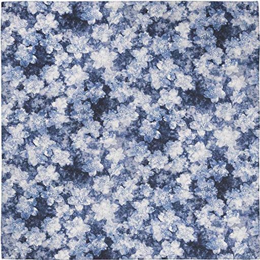 柄:藍染~桜(夜)~ 素材:綿 100% サイズ:約100x100cm 三巾 大判