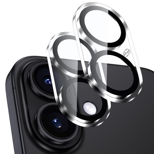 【対応機種】iPhone16/16 Plus専用カメラ保護フィルム。セット内容:レンズフィルム*2枚。 【360°全面保護・飛散防止設計】iPhone16・iPhone 16 Plusの2眼レンズだけでなく、四角い台座までしっかりカバーする...