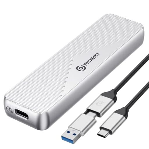 【10Gbps 超高速】- M.2 SSD ケースは、USB 3.0 の 2 倍の最大 10Gbps の USB 3.1 Gen 2 転送速度を採用しています。写真、ビデオ、音楽を数秒で同期でき、貴重な時間を節約できます。高レベルのマスター...