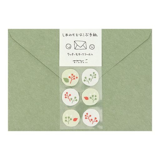 11.4x16.2cm 重量:30g ラッキーモチーフをデザインに取り入れた封筒です。