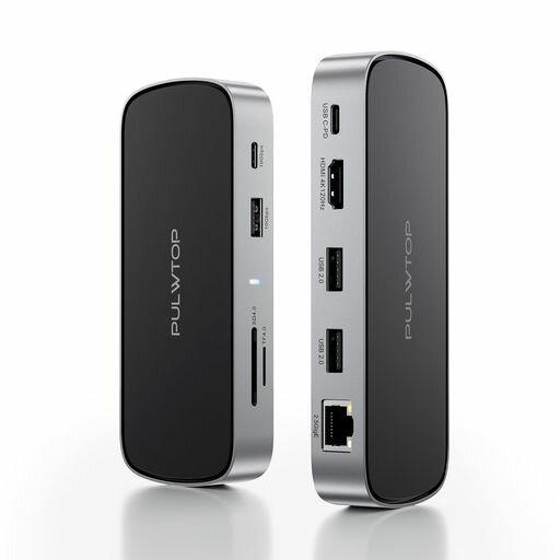 【10-in-1超小型ドッキングステーション】このUSB-CMiniDockは、1xHDMI(Windows:upto8K@30Hz;MacOS:upto4K@120Hz)、1xUSB-C/USB-A3.2Gen210Gbps、2xUSB-...