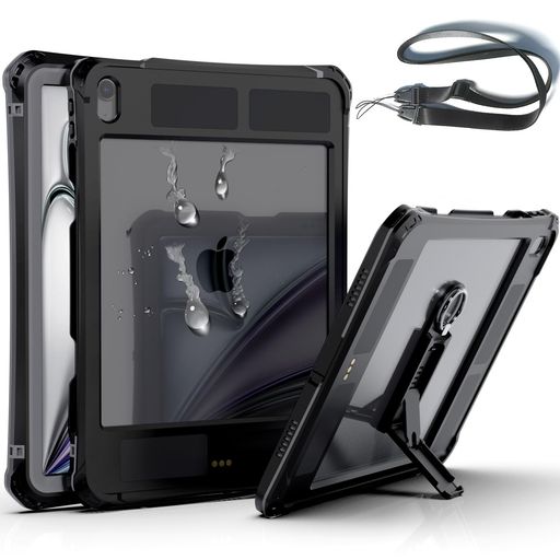 【最高防水力】iPadAir11インチM3/M2(2025/2024)、iPadAir5/42022/202010.9インチ専用。本ケースは端末を完全に覆い、密封する構造によって防水性を高めているため、IPコードによってIP68の最高防水等...