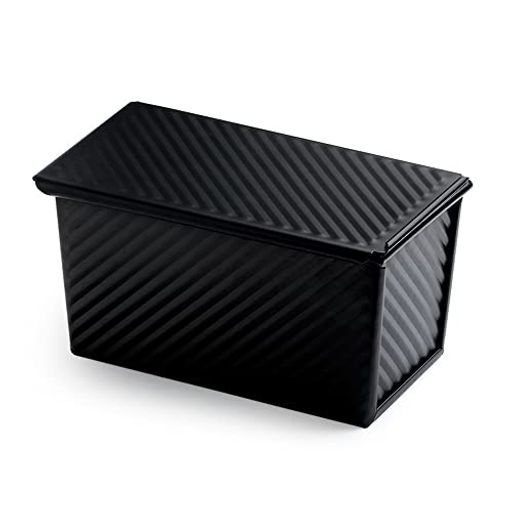 商业 【商品説明】素材:アルミニウム(フッ素ノンスティック加工) サイズ(内寸):約19.6cmx10.6cmx11cm 重さ:約410g 初回は空焼きが必要ですが、使い込むほどに使いやすくなるアルミ製プロ仕様の食パン型です。 【熱伝導が良...