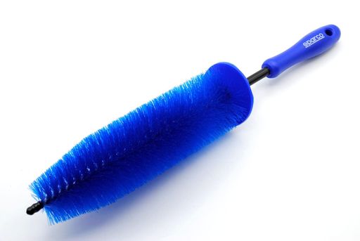 ホイール ホイール洗浄用ブラシ サイズ(全長):42cm ブラシ部サイズ:6.5cmx23cm 材質:PP(ブラシ部)/TPR(ハンドル部分) 重さ:165g