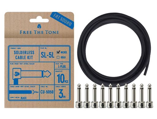(SL-5L-NIプラグ 10個 / CU-5050ケーブル 3m) Conductor Size : 0.25mm Construction : 50/0.08A OFC (No/mm) Insulation Thickness : 0....