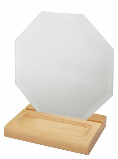 モーメントウッドスタンドミラー八角形