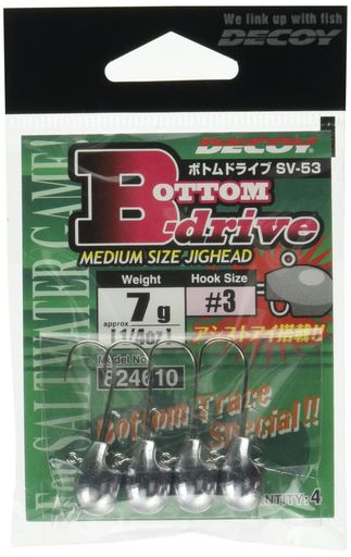 サイズ:7g(1/4oz) フックサイズ:3 入数:4