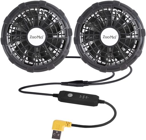 【強い風力・性能】ファンモーターはブラシレスモーターを採用し、9枚のファンブレードで空気を均一かつ高密度に分割し、暑くて灼熱の夏でも涼しさを増します。ファンの最大回転数は5000RPM/minに達し、24時間連続して作動でき、作動時間は35...