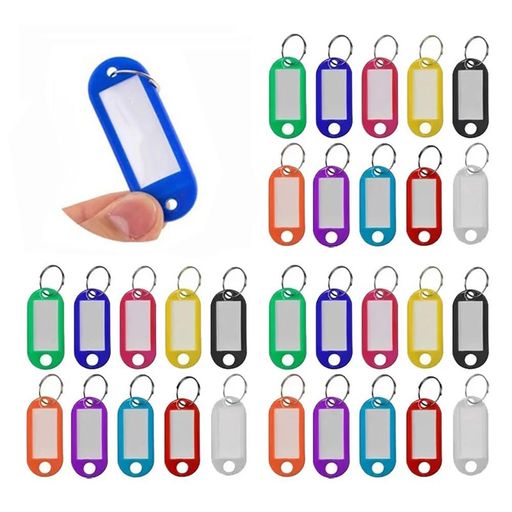 【商品仕様】プラスチック製タグのキーホルダー50個セットです。サイズは5.3*2(cm)。開口リングを使って持ち物に固定しやすい。完璧なサイズは、余分な負担や体積を必要とせずに携帯するのに適しています。 【カラー】レッドブルーホワイトブラッ...