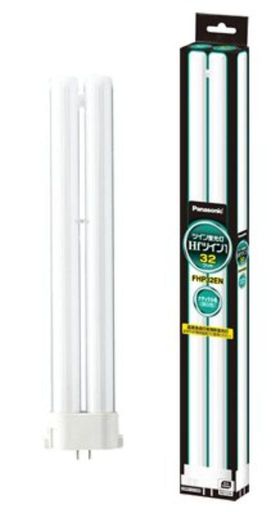 スリムなガラス管をブリッチ技術で結合させた蛍光灯32W形口金GY10q-9●種別:32形●口金:GY10q-9●定格消費電力:32W●寸法:バルブ経17.5x長さ412mm●質量:158g●全光束:2900lm●定格寿命:12000時間●専...