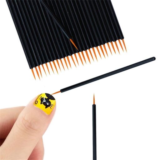50本セット、ネイルアート用ライナーブラシ。 使い捨てのネイル筆、長9cm、ブラシ毛長1cm、良質なナイロン毛、ブラシ毛は柔軟で、滑らかで、操作しやすい。 極細なブラシヘッドあり、ネイルライナーの作りとか、ネールペンティングのデザインとか、...