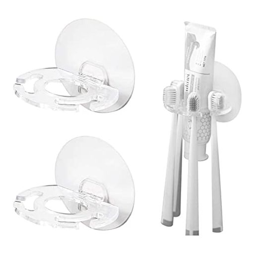 【セット内容・サイズ】透明歯ブラシホルダー2点セット。サイズ:約8.5*8(測定方法による若干の誤差があります。) 【高品質の素材】歯ブラシホルダーは、環境に優しく、安全で衛生的な高品質のプラスチック製で、丈夫で耐久性があり、防水・耐湿性が...