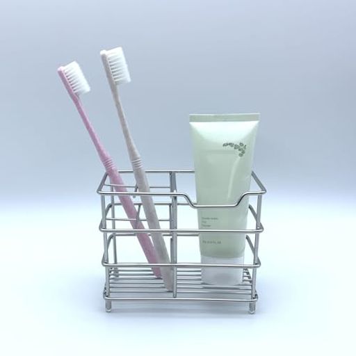 【大容量、高い収納力】歯ブラシ4本・歯磨き粉・電動歯ブラシ・洗顔クリームがまとめて1か所に収納できます。3-4人家族のご使用を満たすことができます。 【ステンレス素材】水気を吸わないところ水分を弾き、カビの心配も少ないため、常に湿っているよ...