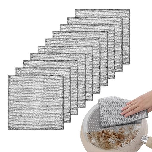 【二層設計】この金属ワイヤーふきんは二層設計で、内層は竹炭素材で吸水性を高め、外層は金属繊維で強度を高め、長持ちで耐久性があり、キッチン掃除の課題に最適です。 【リバーシブル機能】ユニークな両面使用可能なデザインで、様々な清掃ニーズに対応し...